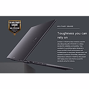 ASUS ZenBook Pro 14 OLED UM3402 14" QHD+ Touchscreen (AMD Ryzen 7-5825U, 16GB RAM, 1TB SSD, 8-Core (Beats i7-1165G7)) Business Laptop, Backlit, Fingerprint, 19 Hr Battery, IST SD Card, Win 11 Pro