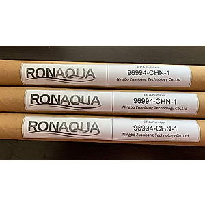 Ronaqua 6W UV 4 Prong Replacement Bulb for 1GPM Water Purifier Ultraviolet Light Filter Set of 3