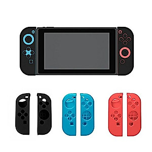 Silicone Protective Skin Soft Shell Case Cover for Nintendo Switch Joy-Con Controller Skin Clear-White