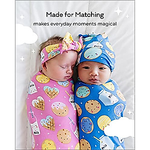 Little Sleepies Newborn Swaddle + Hat Set, Bamboo Viscose Baby Wrap, Sunshine