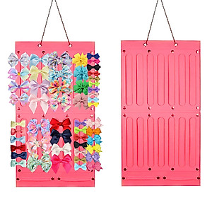 Bow Holder for Girls Hair bows,Newborn Headband Holder Hair Clips Hanging Storage Organizer,Baby Hair Accessory Storage Display for Girls Room (Small)