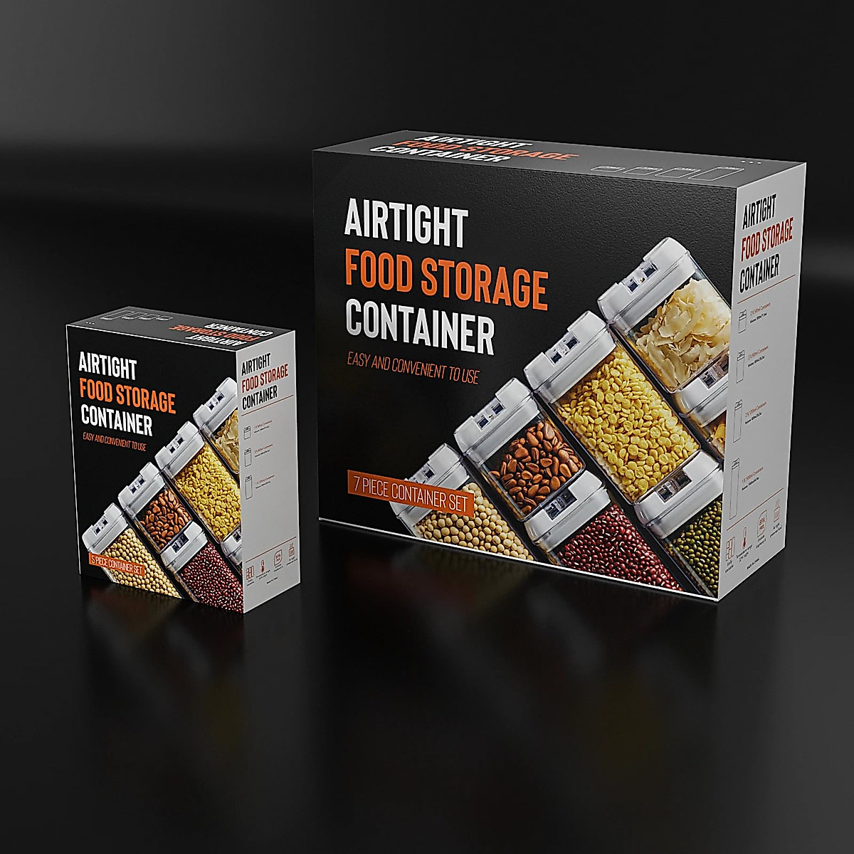 Generic Kitchen Storage Containers BPA Free Plastic Canister Sets food storage containers with lids, PBJ-01