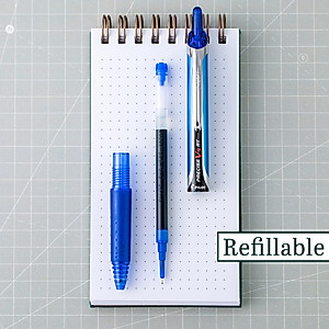 Pilot, Precise V5 RT Refillable & Retractable Rolling Ball Pens, Extra Fine Point 0.5 mm, Blue, Pack of 14