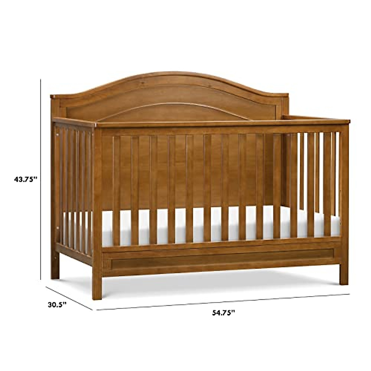DaVinci Charlie 4-in-1 Convertible Crib in Chestnut, Greenguard Gold Certified