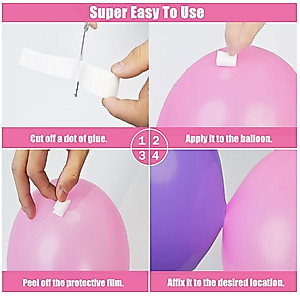 Decojoy Balloon Arch Kit Balloon Garland Decorating Garland Strip, 3 Tape Strips and 3 Glue Point Dots for Party、Wedding、Birthday, Baby Shower and DIY Decorations(Upgraded Version)