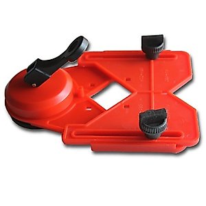 6" x 8" Plastic Drill Guide with Suction Cup for Hole Saw and Core Drill Bits