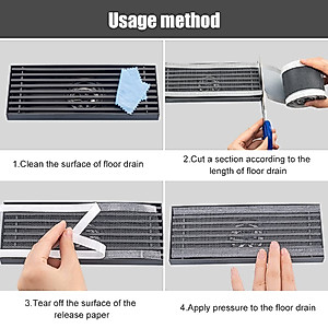 Shower Drain Hair Catcher Disposable Floor Drain Filter Stickers Mesh Window Leak Repair for Bathroom Kitchen Bedroom 5M/10M (5M)
