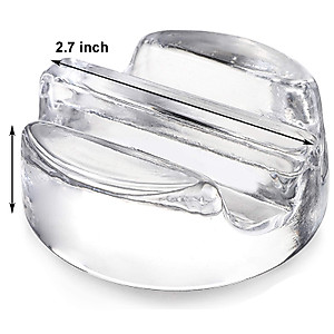 TOPZEA 9 Pack Fermentation Glass Weights with Easy Grip Handle for Wide Mouth Mason Jar Canning Pickling Jars, Glass Fermentation Weights Fermenting Kit for Sauerkraut, Kimchi and More