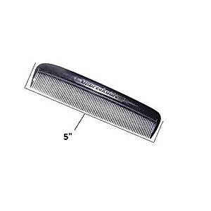 G.B.S Stylish Black Combs 5.07-inch Styling Essentials Comb Includes 10 Plastic Hair Combs Fine, All Fine Combs for Women, Men Grooming, Mustache Beard Pack of 10