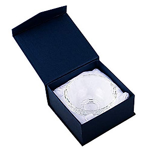 Amlong Crystal Clear Faceted Crystal Mini Bowl 3 Inch