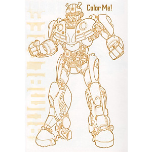 Transformers Happy Birthday Card Featuring Bumblebee - Today's Your Day to Rule the Galaxy - Hope It's a Blast! - Color Me