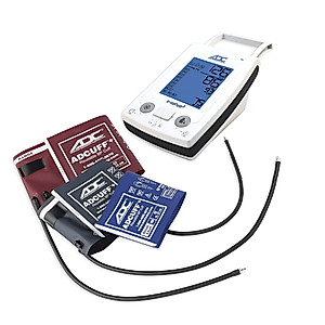 ADC e-sphyg 3+ NIBP Monitor, Set of One-Piece, Reusable Adcuff+ Cuffs (Small Adult, Adult, Large Adult), 9003K-MCC1