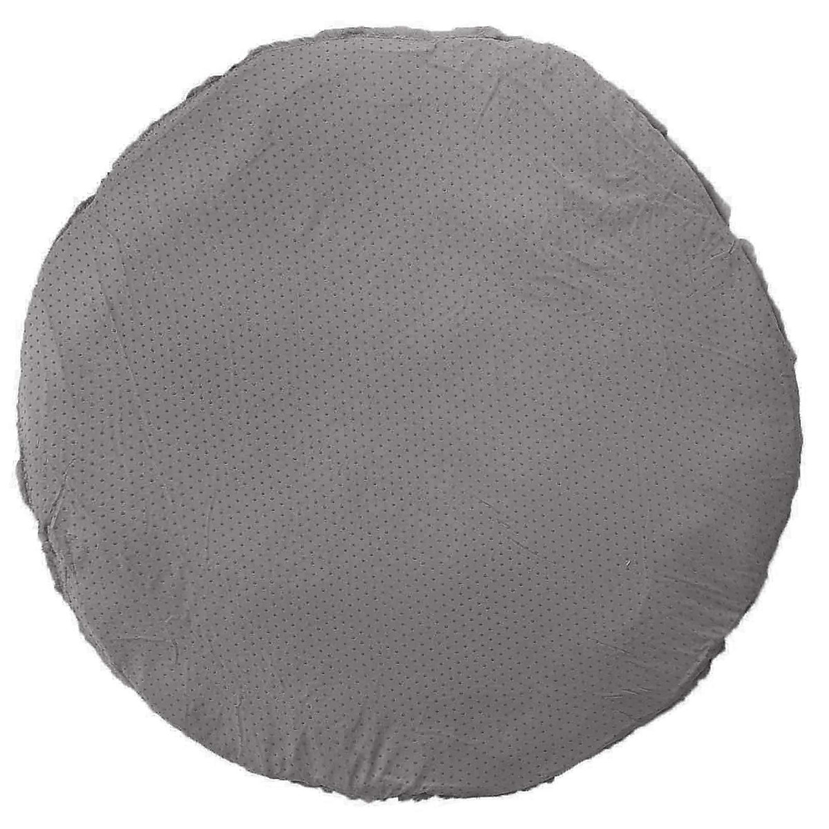 MioCloth Soft Plush Flower Rose Chair Pads Non Slip Comfortable Warm Round Stool Seat Cushion Pad Mat Home Office Desk Seat Kitchen Dining Chair Cover Pad Machine Washable Gray