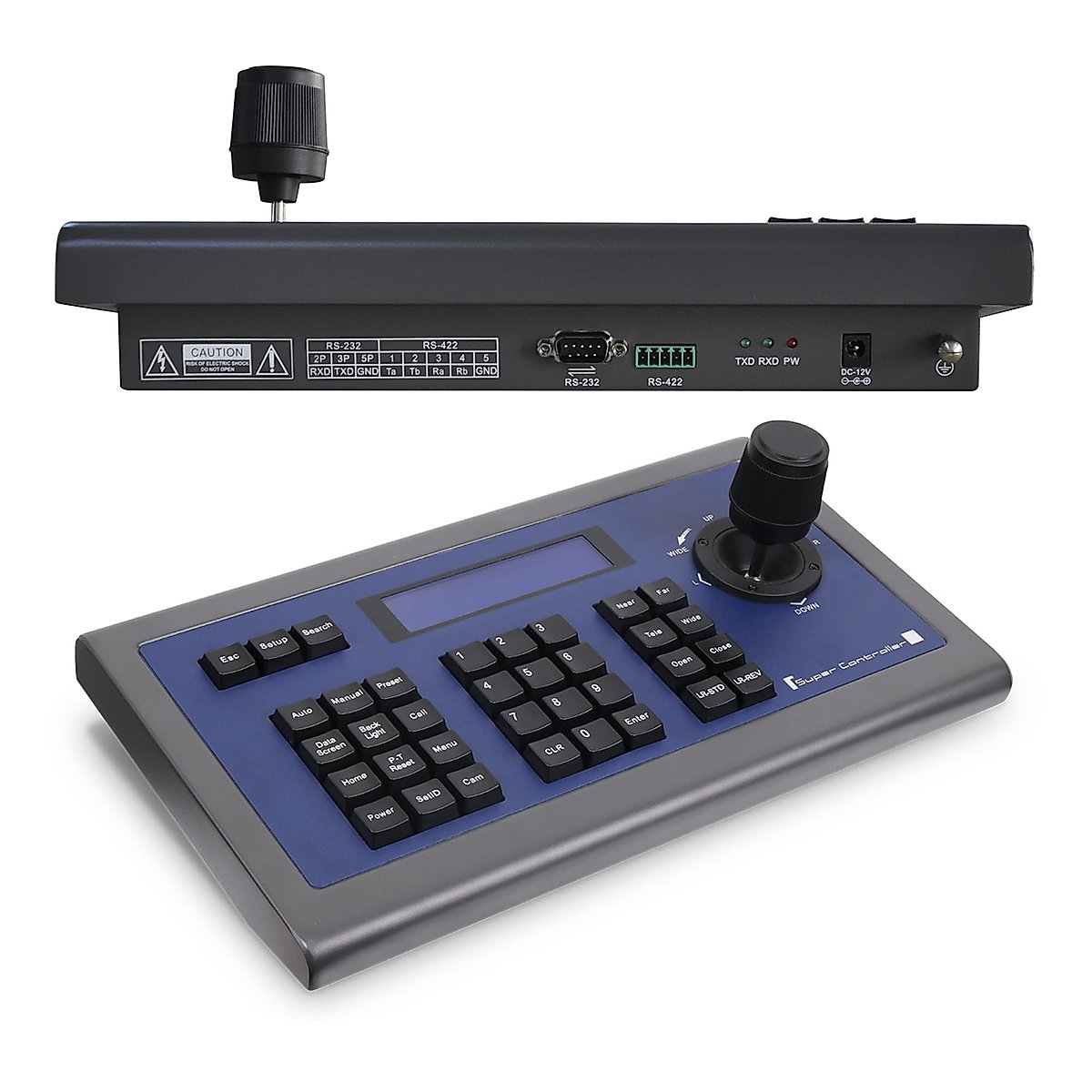HaiweiTech 3D Joystick PTZ Controller with VISCA/PELCO D/P PTZ Joystick with RS485 RS442 RS232 for Video Conference Camera