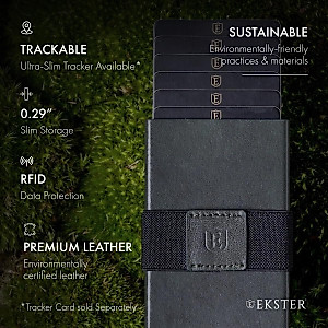 Ekster Senate Cardholder Wallet for Men | Slim Wallets for Men w/ RFID Blocking Layer | Minimalist Wallet for Men w/ Push Button for Quick Card Access | Card Wallet & Mens Wallet Slim (Juniper Green)