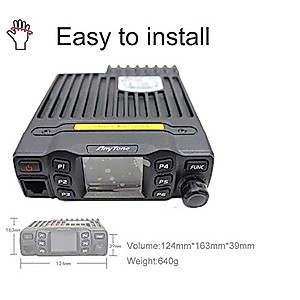 ANYSECU AnyTone AT-778UV Mobile Radio Dual Band VHF/UHF 136-174/400-480MHz Car Radio AT778 25W Walkie Talkie