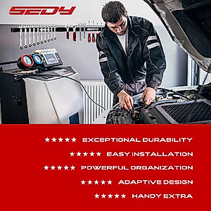 Magnetic Tool Holder Storage Organizer: 7-Piece Garage Wall Mount Rack Organization Strip Power Magnet Organizers Mounted Workbench Board Slatwall Van Hanger