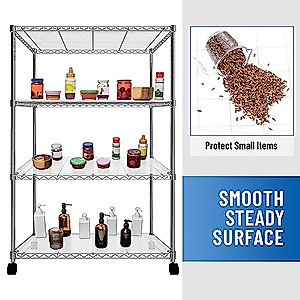 Frienda Set of 10 Wire Shelf Liner Heavy Duty Shelf Liners Packed Flat for Wire Shelving, Waterproof Non Adhesive Plastic Mat for Metal Rack Kitchen Shelves, Shoe Rack(Clear, 14 x 36 Inch)