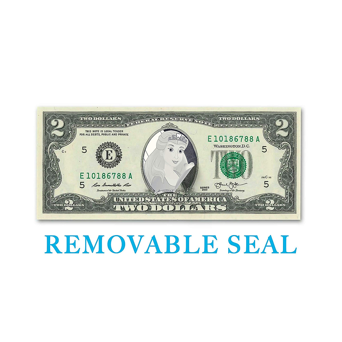 The Official Tooth Fairy Dollar Gift Package: Removable Portrait Seal on Genuine Uncirculated USD. Tooth Fairy Visit Gift Idea. Official Letter from The Tooth Fairy. Lost Tooth Gift