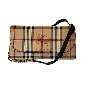 BURBERRY Haymarket Henley Wallet on Chain