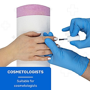 Well Before Disposable Gloves 4 mil Standard 4.0g - Nitrile Exam Gloves Latex Free & Powder Free - Single Use Surgical Gloves - Small (Pack of 100)