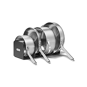 Caraway Stainless Steel Cookware Set (4 Piece) - 5-Ply Stainless Steel Pots & Pans - Includes Fry Pan, Sauce Pan, Sauté Pan, Dutch Oven, & Storage - Non Toxic, PTFE & PFOA Free