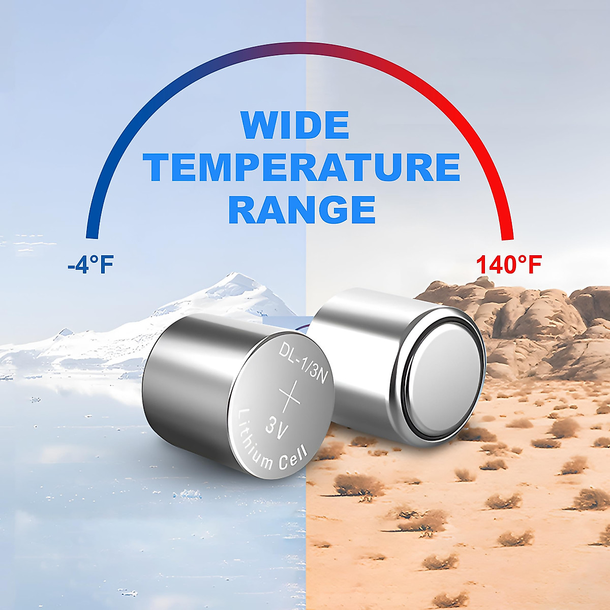 Synergy Digital DL1/3N Batteries, Compatible with Duracell DL1/3N Battery (3V, Lithium), Combo-Pack Includes: 4 x DL13N Batteries