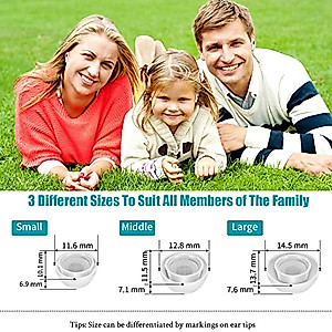 [3 Pairs] Pious AirPods Pro Silicone Replacement Ear Tips for AirPods Pro Accessories with a Portable Storage Box and fit The Charging case (White S/M/L)