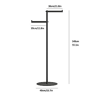 Household Products T-Shaped Clothes Rack,Heavy Duty Garment Clothing Rack,Retail Clothing Displays Stands,for Hanging or Displaying Clothing, Gold, 47.2in/120cm
