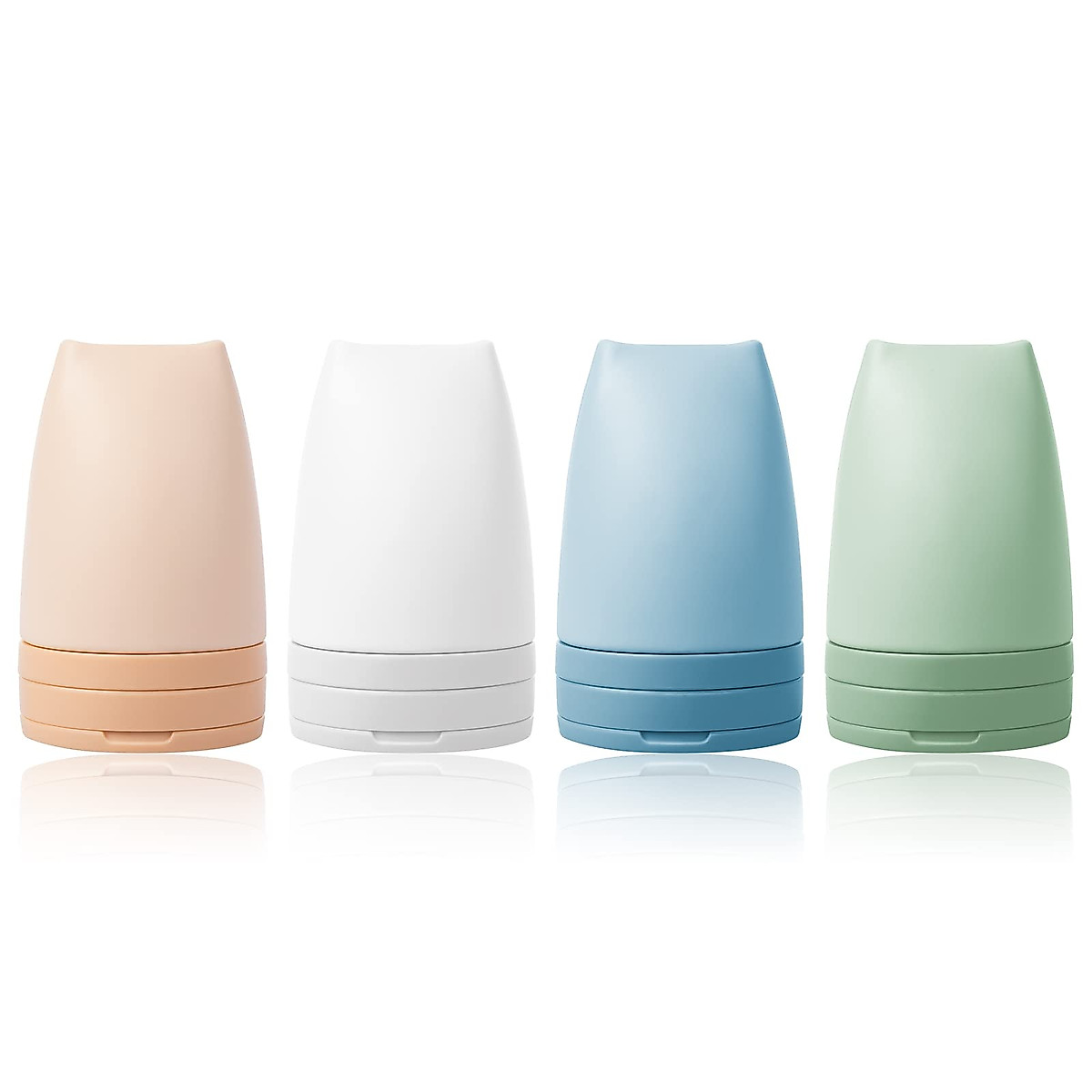 IUASZZ 2oz Travel Bottles, Silicone Travel Bottles for Toiletries, TSA Approved Small Travel Containers, Refillable Leak Proof Essentials for Shampoo Conditioner