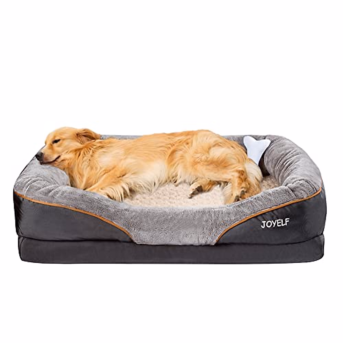 JOYELF X-Large Memory Foam Dog Bed, Orthopedic Dog Bed & Sofa with Removable Washable Cover Dog Sleeper for Large Dogs