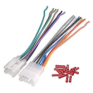 Bingfu Wire Harness for Select 84-20 Toyota 4Runner Alphard Avalon Camry Corolla FJ Cruiser Hiace Highlander Kluger Car Stereo Radio Wire Harnesses XB81 Aftermarket Stereo Installation
