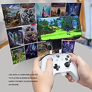 ECHZOVE Xbox Series X Controller Phone Clip, Xbox One Controller Mobile Phone Mount Adjustable Phone Holder Clamp for Xbox Series S/X, Xbox One S/X, Xbox One Controllers