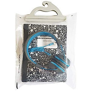 Monaco Hanging Storage Bags, 10-pack of 10 x 12.5-inches , 4 mil Deluxe Line Polyethylene Clear Plastic Bags for Classroom, Library, Doctor Office, Pharmacy, and Home Use.