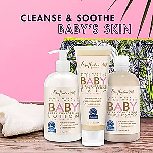 SheaMoisture Baby Gift Set Gift Sets Perfect For New Moms Oat Milk & Rice Water Hypoallergenic