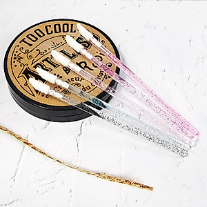 ZYIGYI 300 Pcs Disposable Lip Brushes, Lipstick Applicator, Lip Gloss Wands 6 Color