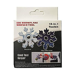 18-in-1 snowflake multi-function tool, snowflake tool, beer opener, great Christmas