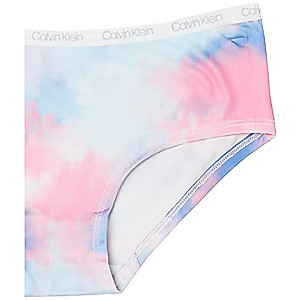 Calvin Klein Girls' Seamless Hipster 6 Pack, Tie Dye Pack, L