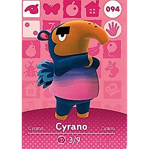 Animal Crossing Happy Home Designer Amiibo Card Cyrano 094/100 by Nintendo