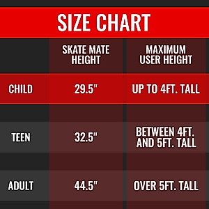 Original Skate Mate Trainer For Kids - USA-Made Durable PVC Roller Skate Trainer For Kids Under 4ft. Tall - Lightweight and Easy to Carry Skate Mate For Roller Skating (White and Black)