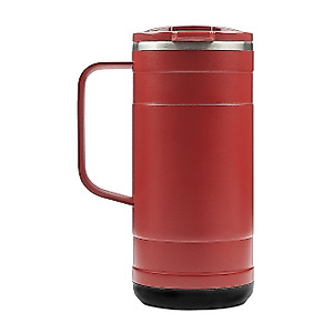 Pelican Hydration Pelican Ridge™ 18 oz Vacuum Insulated Tumbler - Recycled Stainless Steel Double Wall Travel with Dual Lid, Powder Coated Insulated Coffee Mug For Hot Cold Drinks, Brick