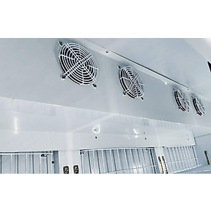 Vortex Refrigeration Commercial Grade Merchandiser Refrigerator with 3 Fog Resistant Glass Doors, 69 Cubic Feet, Black