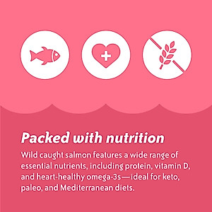 Chicken of the Sea Pink Salmon with Cracked Pepper, Wild-Caught, Skinless & Boneless, 2.5-Ounce Packets (Pack of 12)