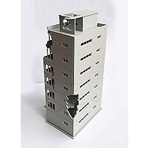 Outland Models Railway Scenery City Ruin Building Damaged Abandoned Mall N Scale