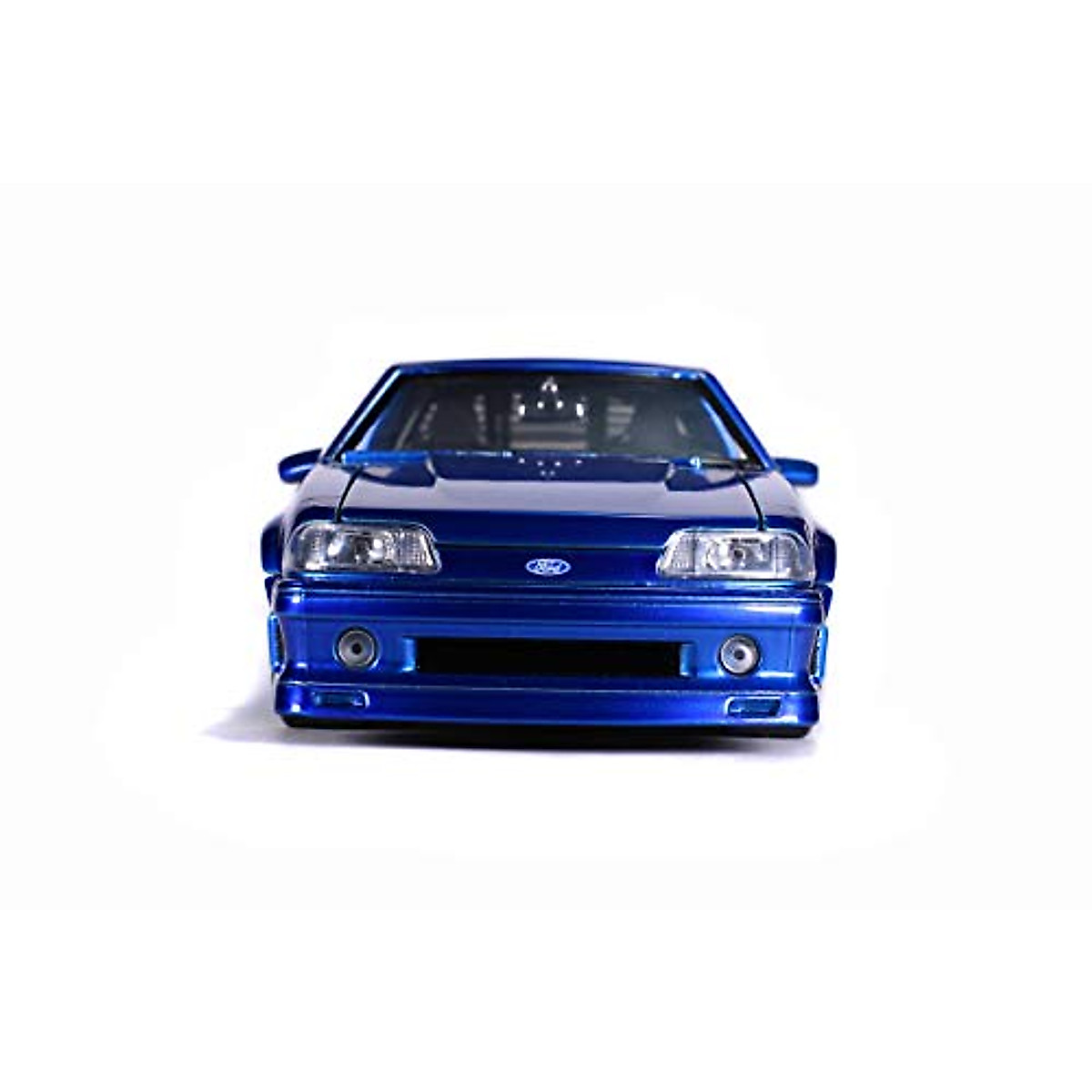 Jada Toys Bigtime Muscle 1:24 1989 Ford Mustang GT Die-cast Car Blue, Toys for Kids and Adults