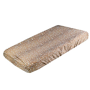 Copper Pearl Premium Knit Changing Pad Cover Soft, Stylish, and Universal Fit for All Standard Diaper Changing Pads, Trendy Design Changing Pad Covers, Fawn