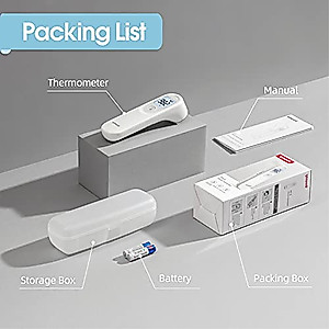 yuwell Infrared Thermometer for Adults and Kids, Forehead Non Contact Baby Thermometer with Instant Accurate Reading, Fever Alarm and Gentle Vibration Alert with Storage Case