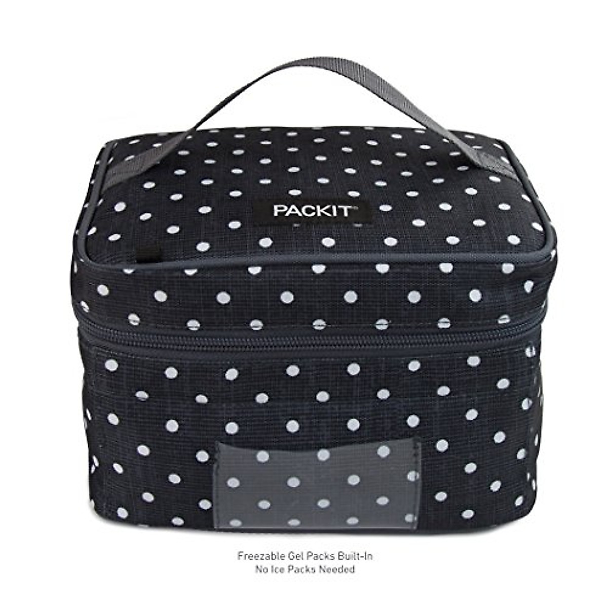 PackIt Freezable Baby Bottle Cooler for Breastmilk and Formula, Polka Dots