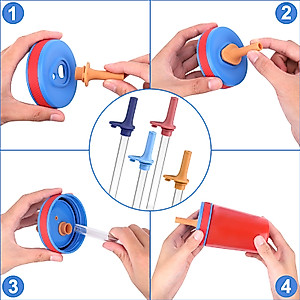 XANGNIER Replacement Straws and Bite Valve Compatible with Zak Designs Kelso 15 oz Tumbler Water Bottle,4 Pcs Reusable Silicone Straws with Cleaning Brush for Zak Designs Kelso 12 oz Cups