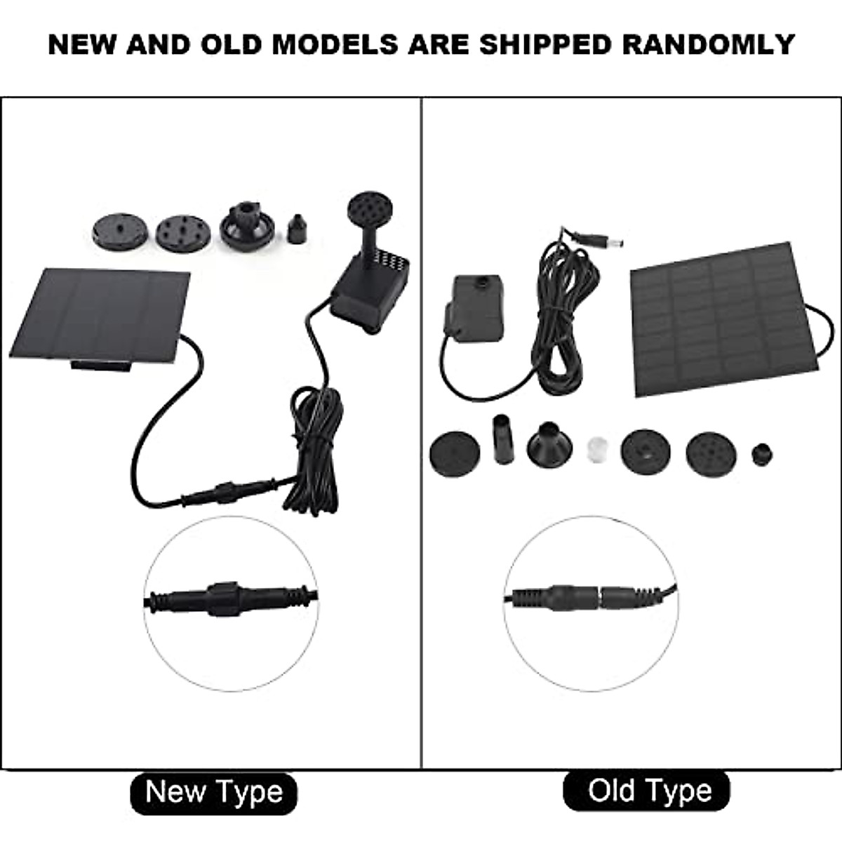 Solar Water Pump Floating Fountain,Solar Fountain Pump,Powered Water Floating Sprinkler,3 Nozzlesfor Bird Bath, Fish Tank, Pond or Garden Decoration, Solar Water Pump Floating Fountain,Solar Foun